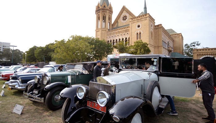 Antique vehicles on display at Frere Hall draw car lovers