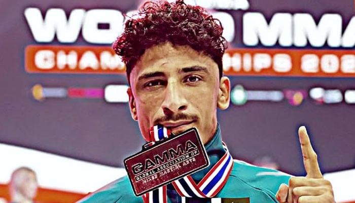Pakistan’s Shahzaib bags silver medal in Asian MMA Championship